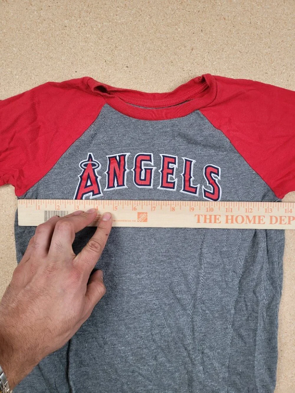 Shirts & Tops | Mlb Los Angeles Angels Kids Shirt Small 67 Grey Red ...